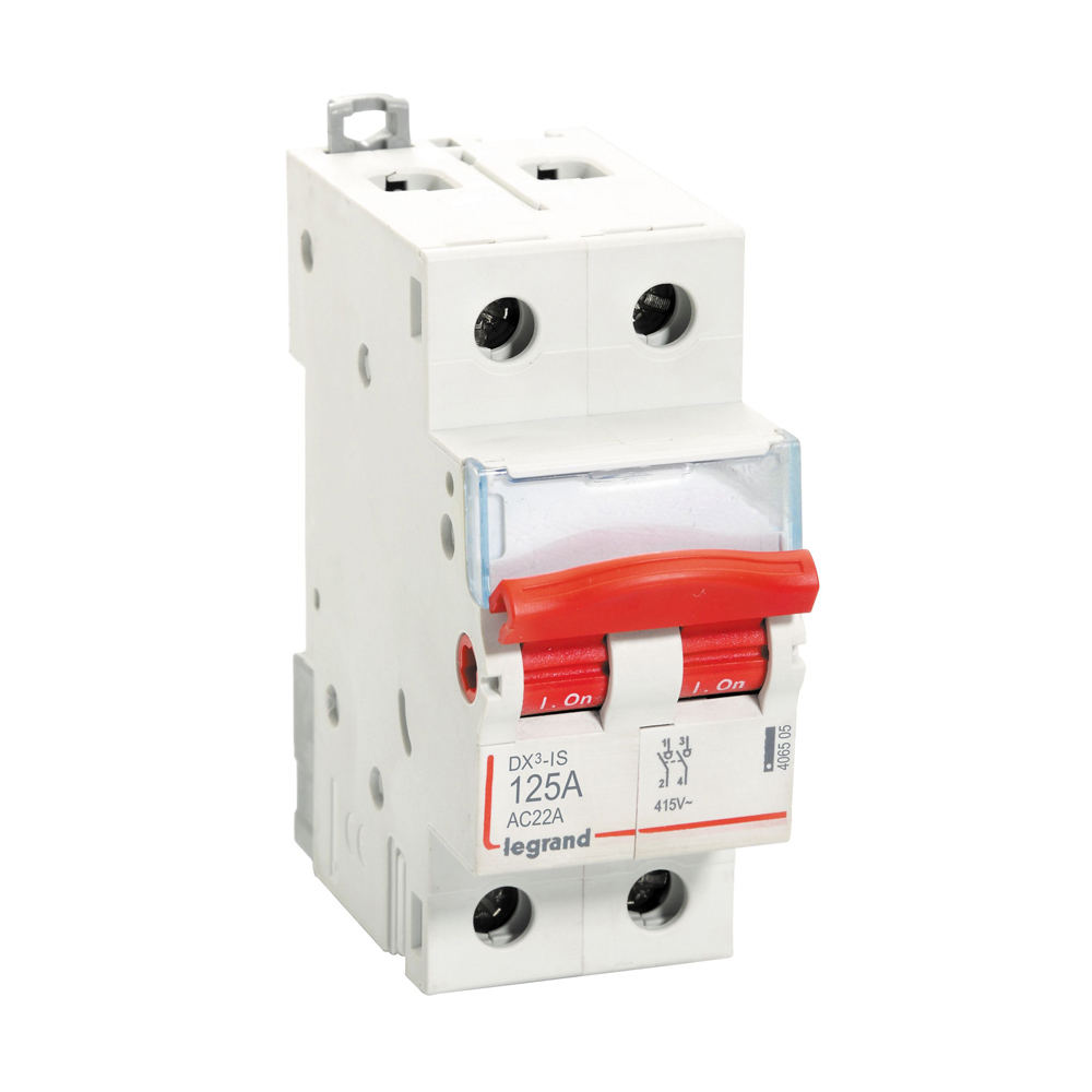 Legrand DX3 Isolators 125A Double Pole 240V | mykit | Buy online | Buy ...
