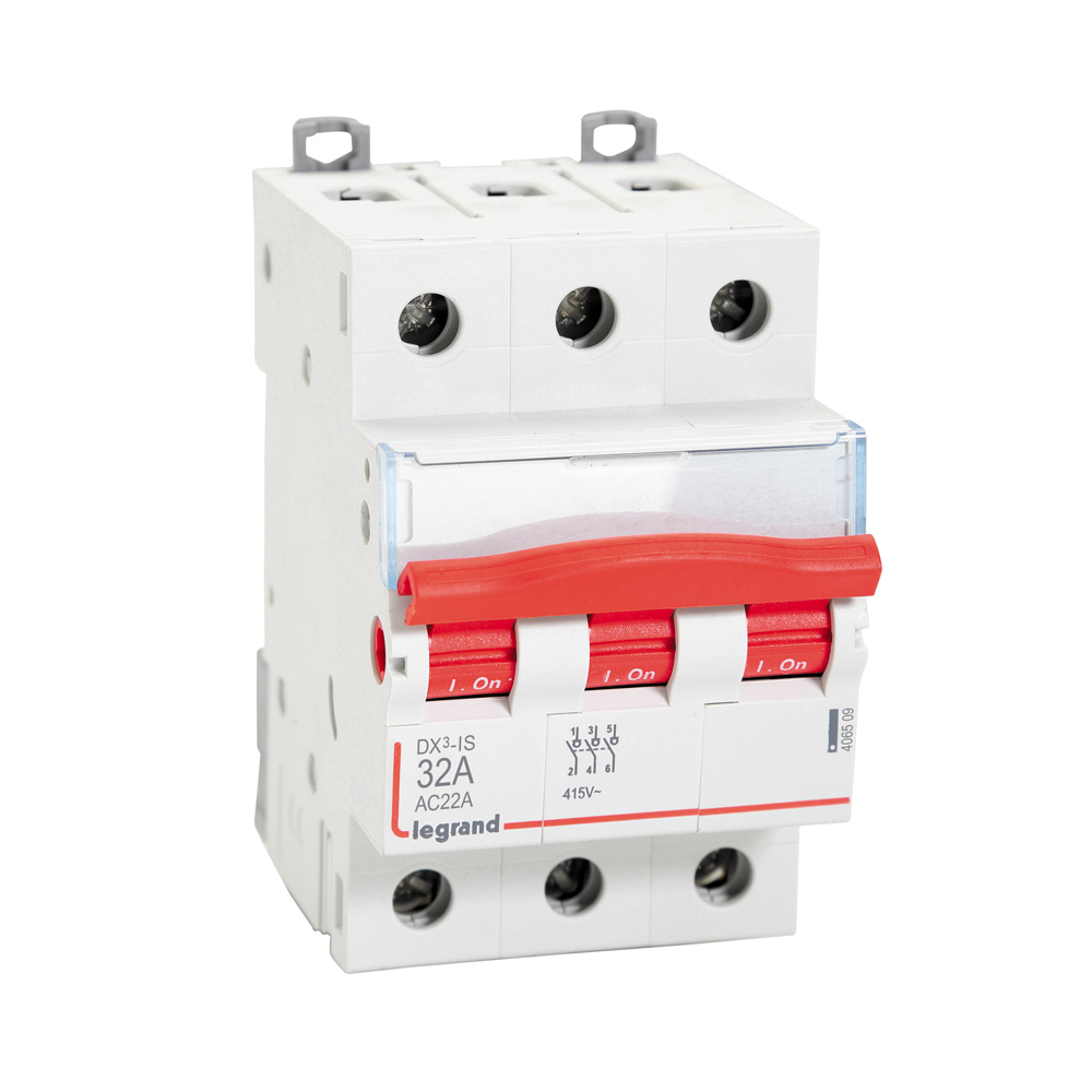 Legrand DX3 Isolators 32A Triple Pole 415V | mykit | Buy online | Buy Legrand, Isolators online