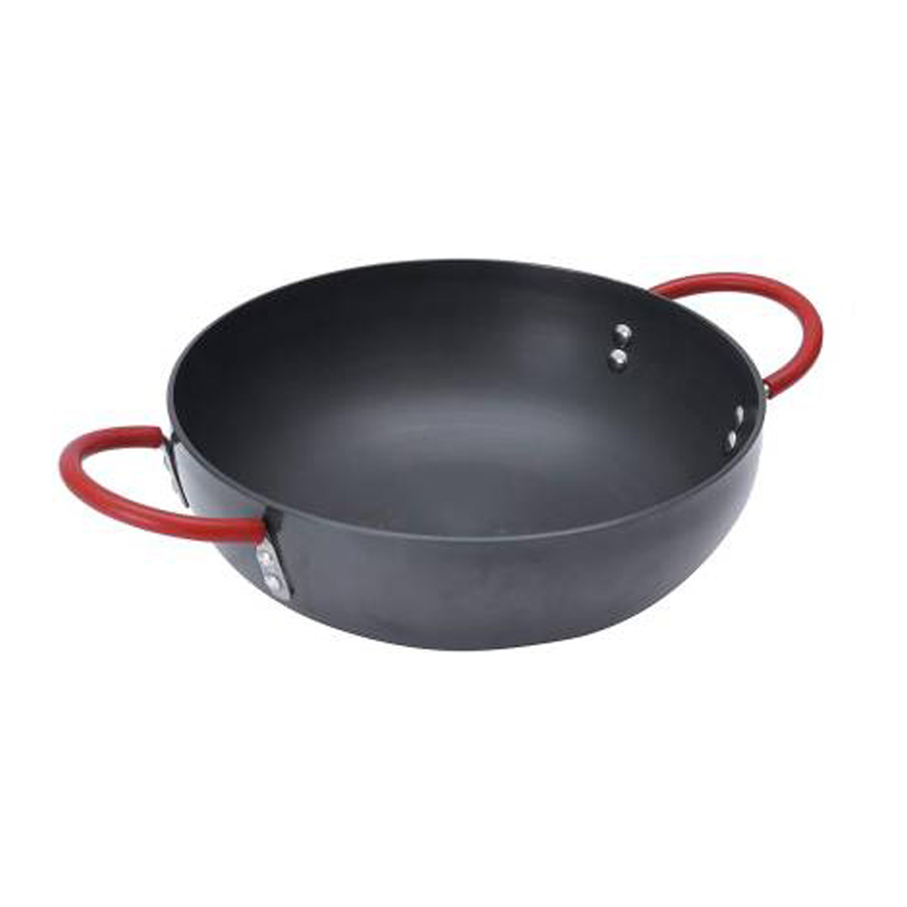 Bajaj Ebony Deep Kadai With IB 26Cm | mykit | Buy online | Buy Bajaj ...