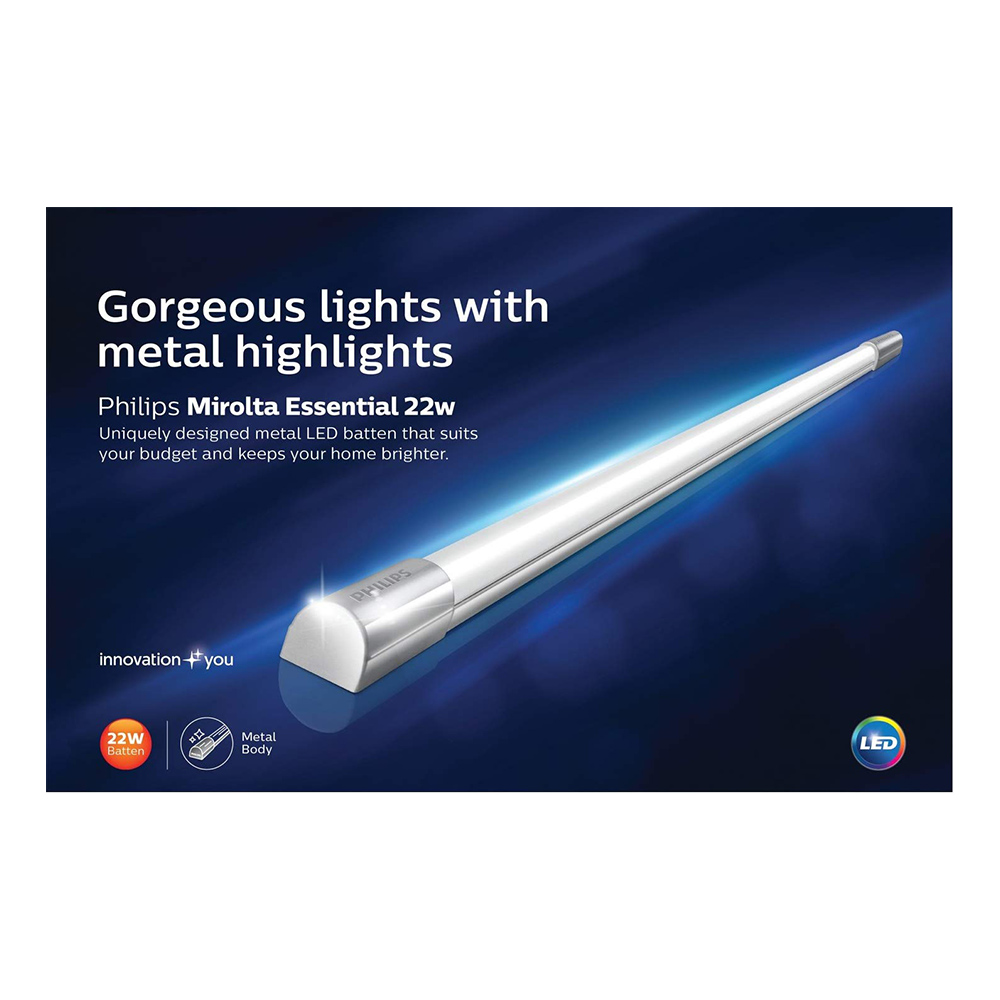 Philips Mirolta Essential 22W LED Batten | mykit | Buy online | Buy ...