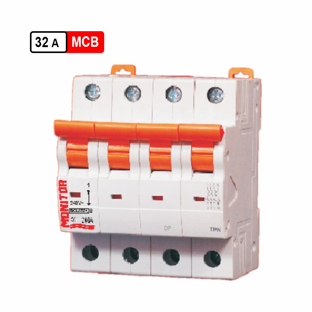 Monitor 32A TPN MCB | mykit | Buy online | Buy Monitor, MCB online