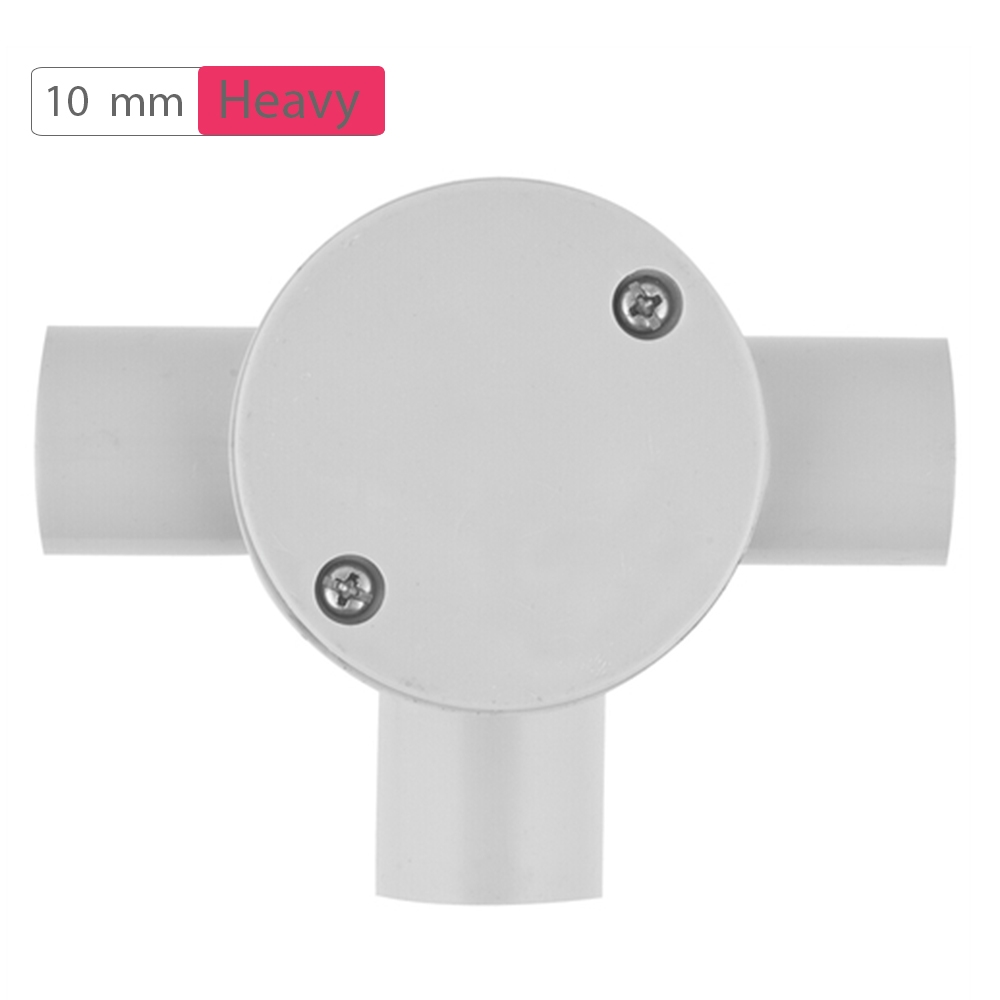 Shine Plast PVC Conduct Rigid 16mm 1way Ivory Junction Box Heavy Duty ...