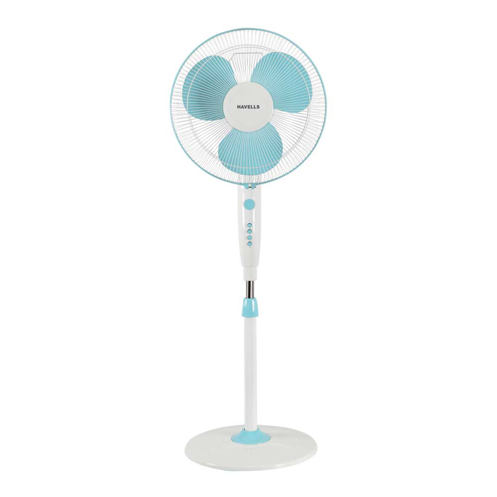 Havells Trendy 400mm Blue White Pedestal Fan | mykit | Buy online | Buy ...