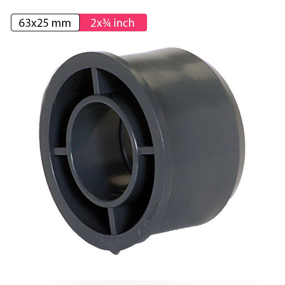 Krishi Leadfree PVC Reducer Bush 63x25mm 2x0.75inch | mykit | Buy ...