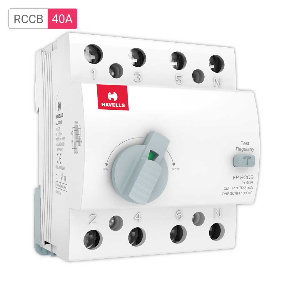 Havells RCCB AC Type FP 40A 100mA | mykit | Buy online | Buy Havells ...