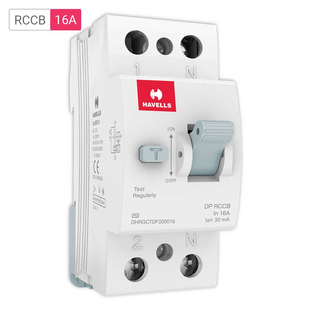 Havells RCCB AC Type DP 16A 30mA | mykit | Buy online | Buy Havells ...