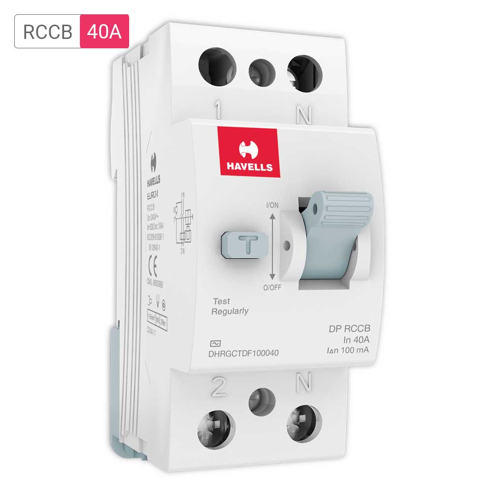 Havells RCCB AC Type DP 40A 100mA | mykit | Buy online | Buy Havells ...