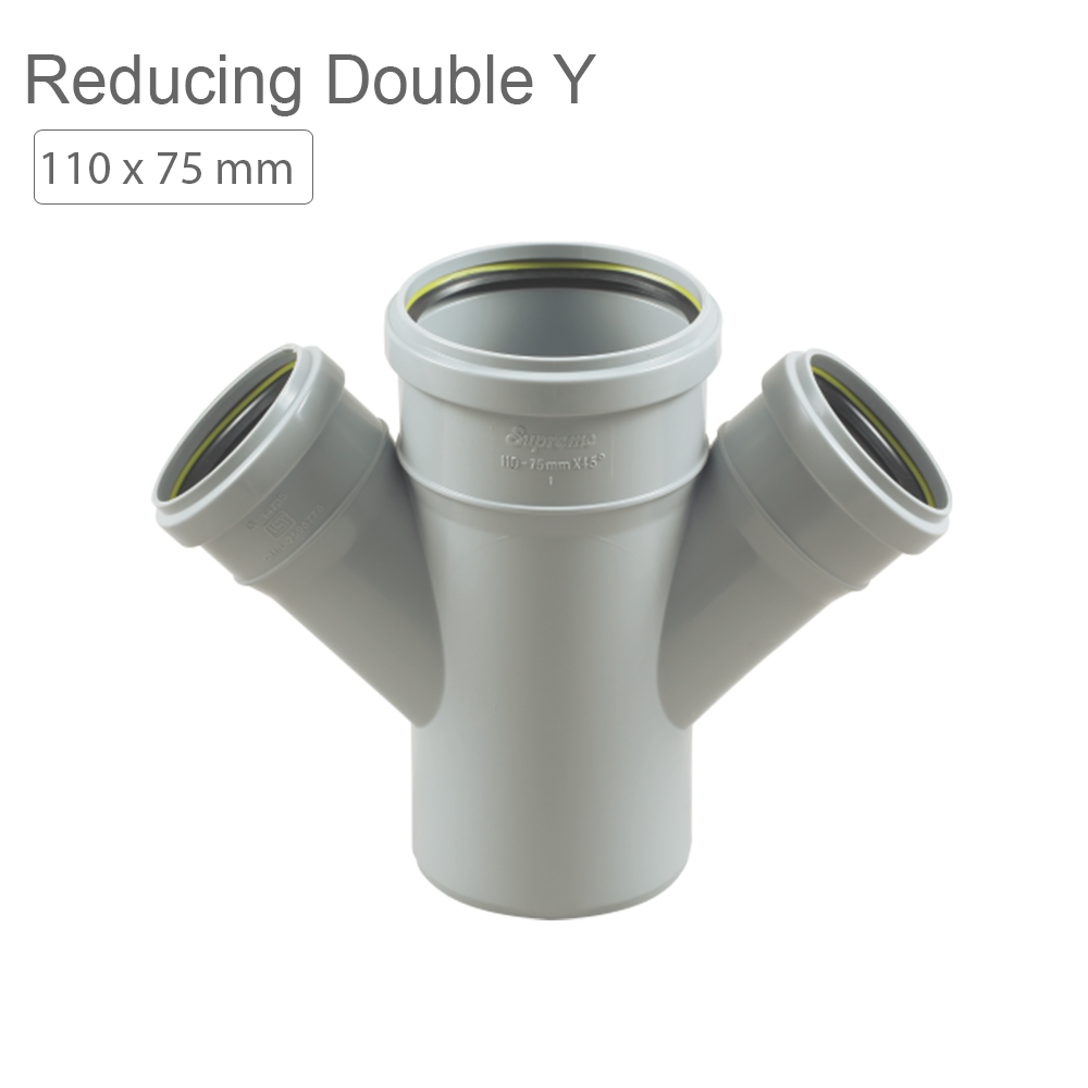 Supreme SWR Fitting Reducing Double Y 110x75mm | mykit | Buy online ...