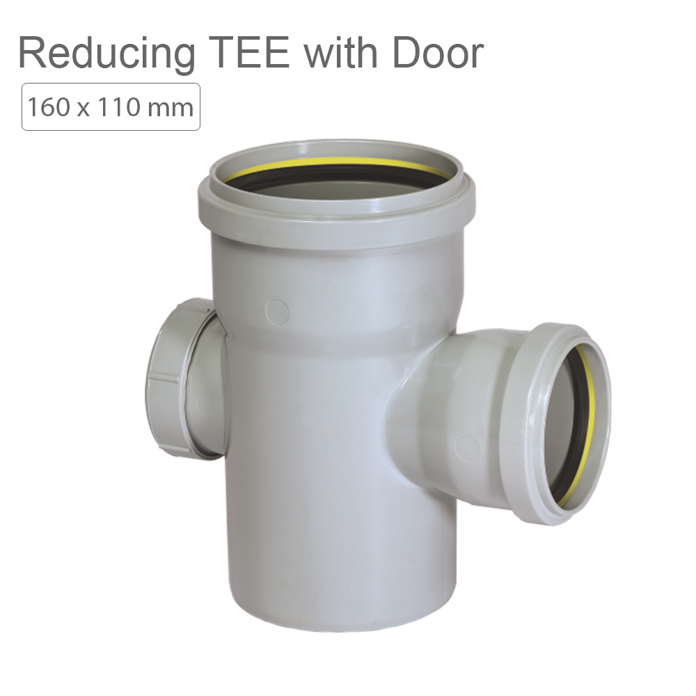 Supreme SWR Fitting Reducing Tee with Door LH 160 x 110 mm S x S x Spg ...