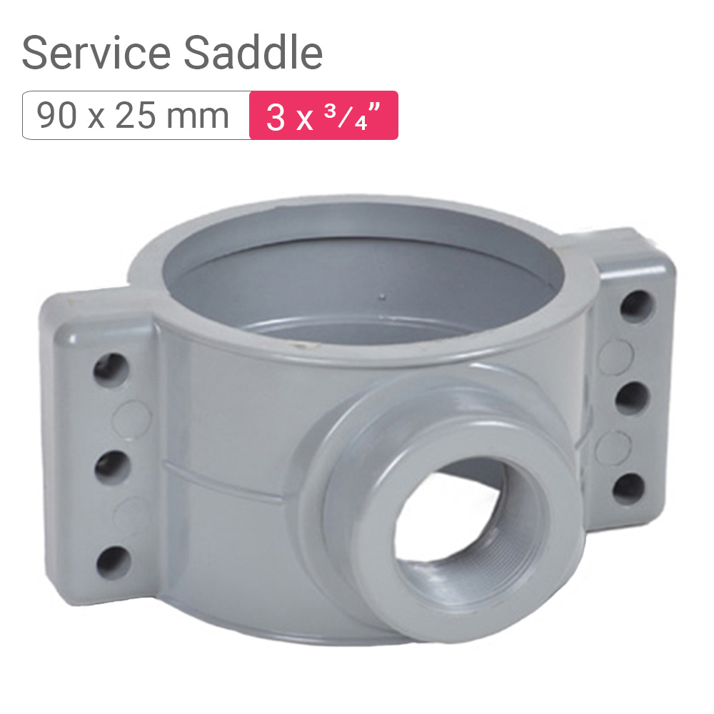 Star PVC Service Saddle 90x25mm 3x.75inch | mykit | Buy online | Buy ...