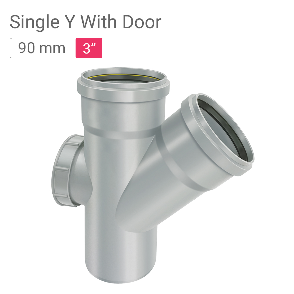 Star SWR Drainage Single Y With Door 90mm 3inch Heavy R | mykit | Buy ...