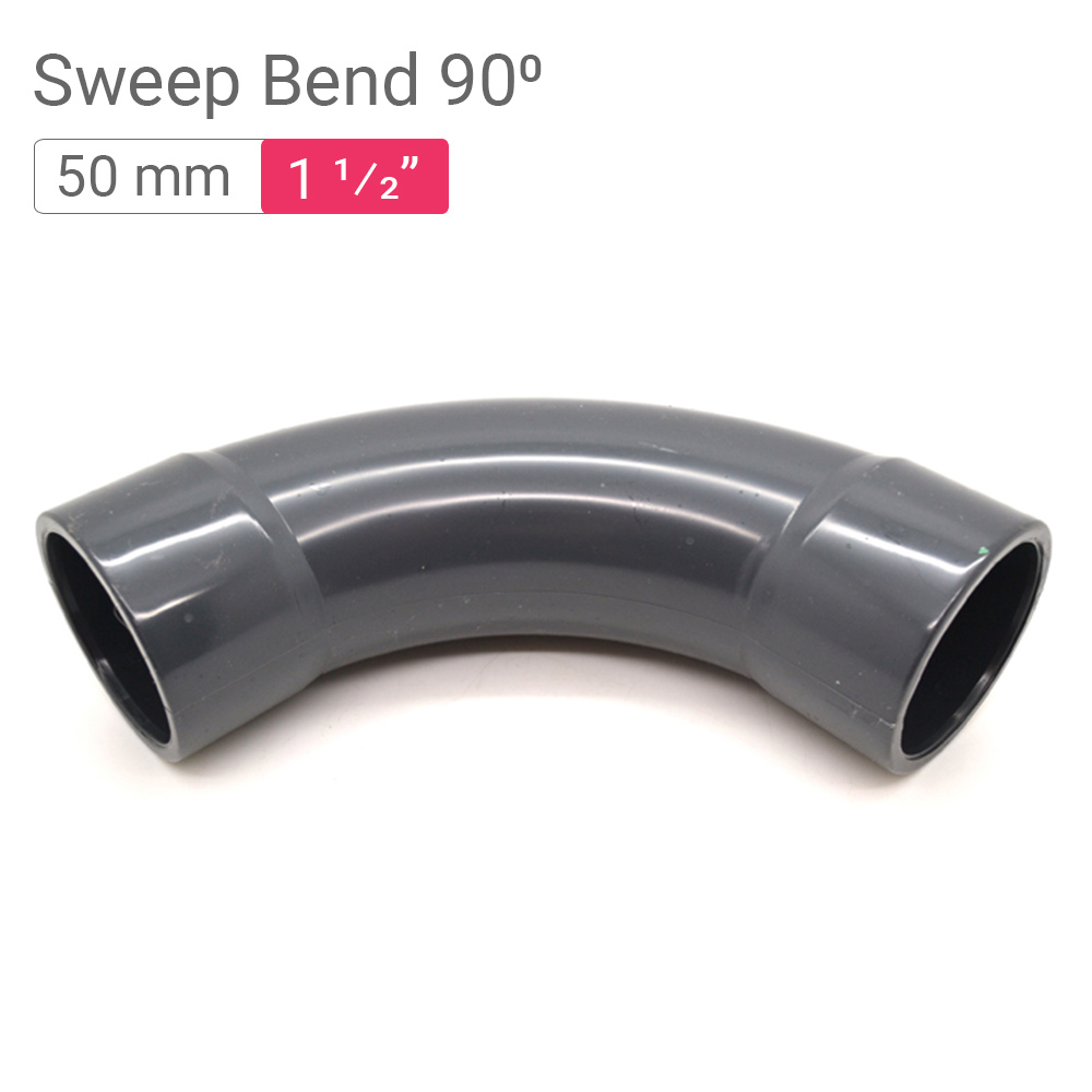 Star PVC Sweep Bend 90° 50mm 1.50inch | mykit | Buy online | Buy Star ...
