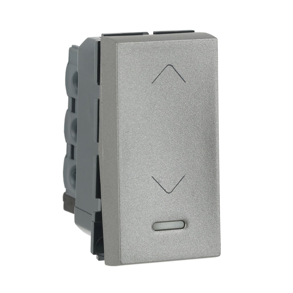 Legrand Arteor Switch Magnesium Square 6A SP 2 way with indicator 1 ...