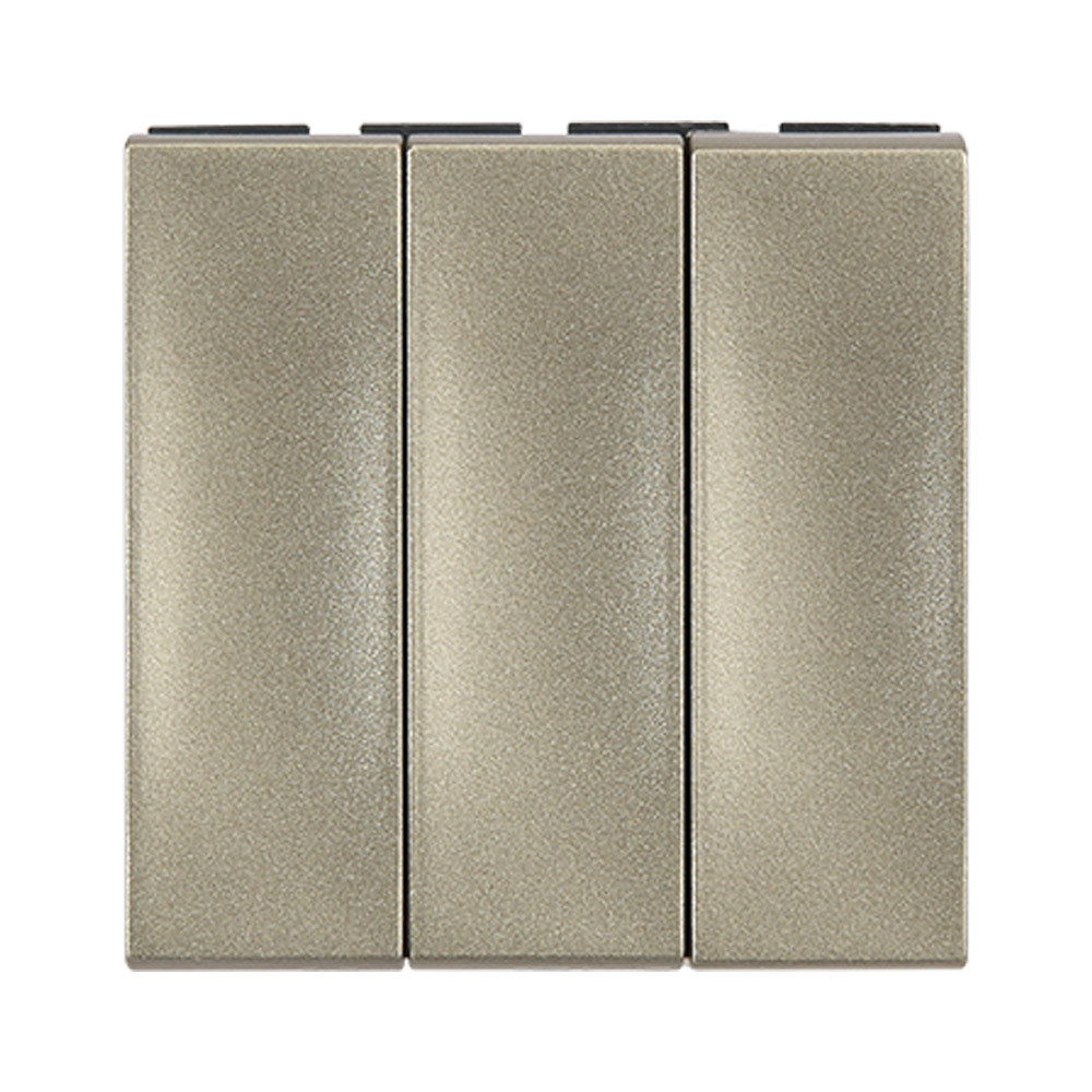 Legrand Arteor Switch 20A 3 gang 1 way 2 module 250V AC champagne ...