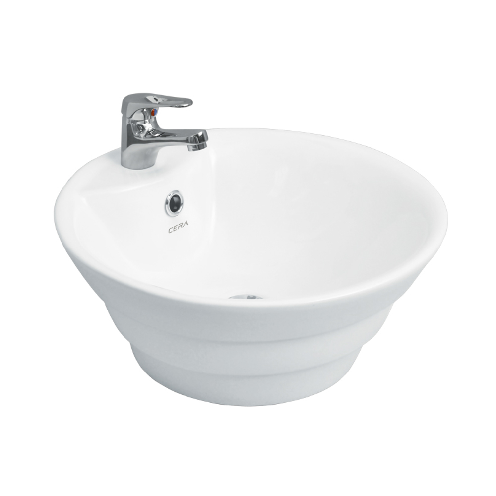 Cera Catalina 450x450x200mm Dia Snow White Table Top Wash Basin | mykit ...
