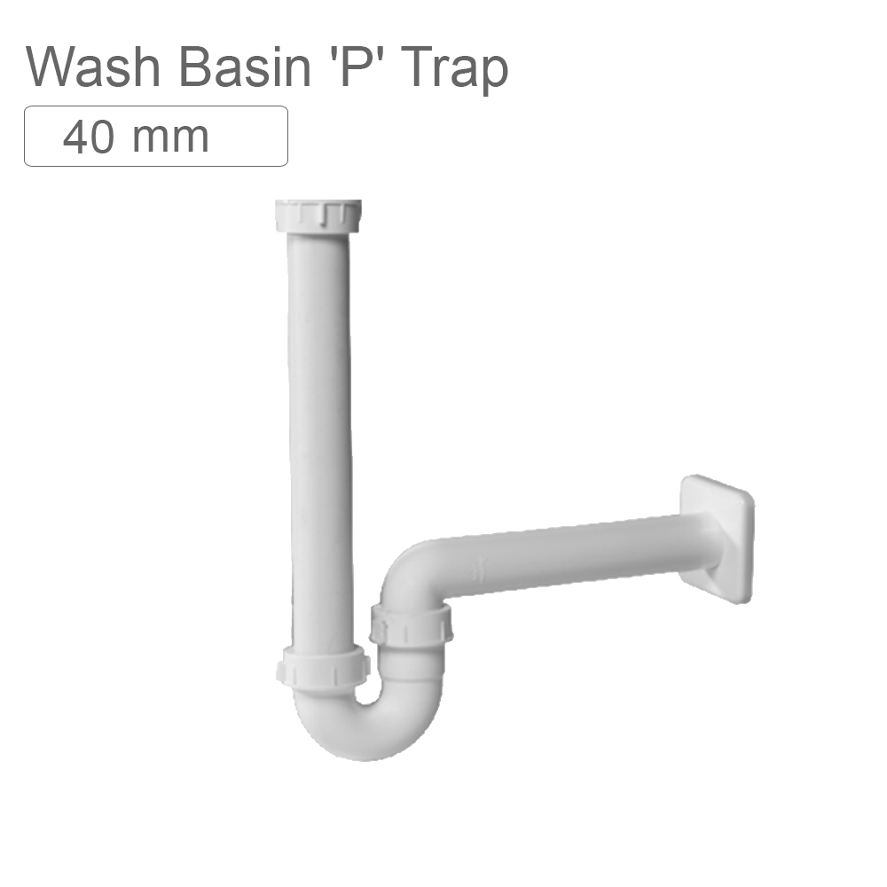 Supreme SWR Fitting Wash Basin 'P' Trap 40 mm FT x FT | mykit | Buy ...