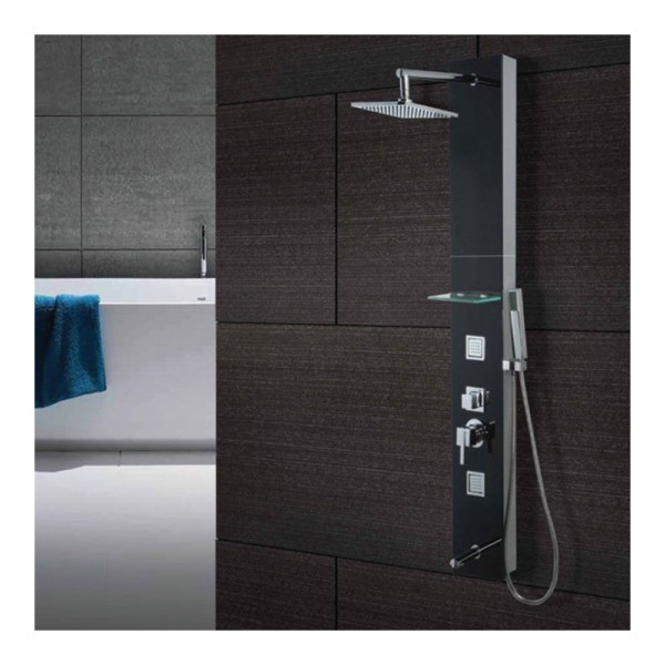 Jaquar Infinity Black 1500x200mm Shower Panel Mykit Buy Online