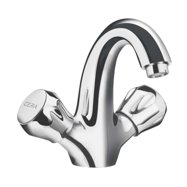 Cera Ocean Central hole basin mixer with 450mm Quarter Turn | mykit ...