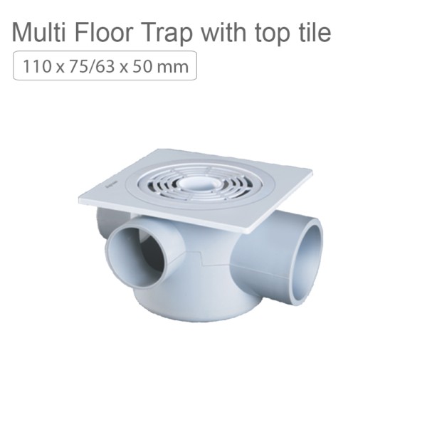 Supreme SWR Fitting Multi Floor Trap with top tile 110 x 75/63 x 50 mm ...